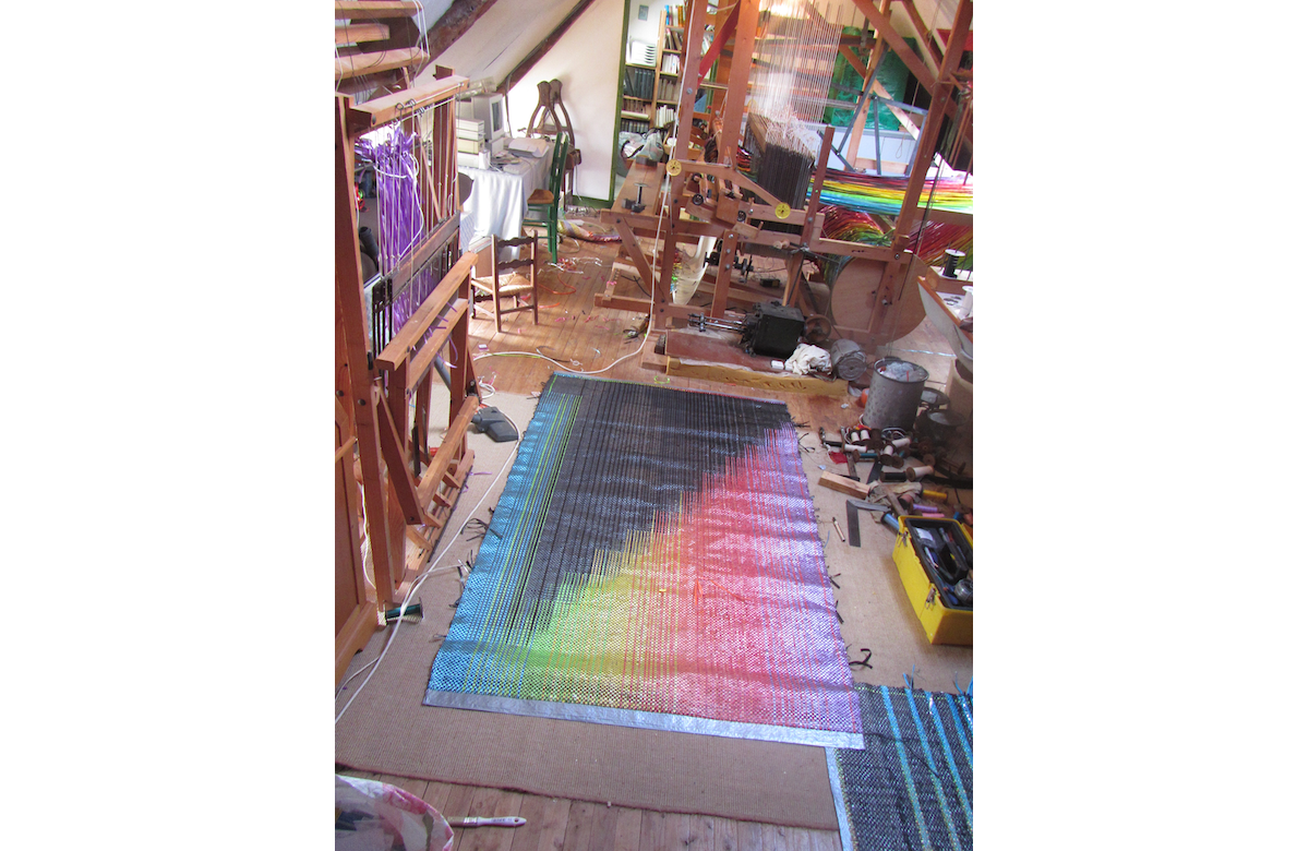 Gift ribbon weaving photos